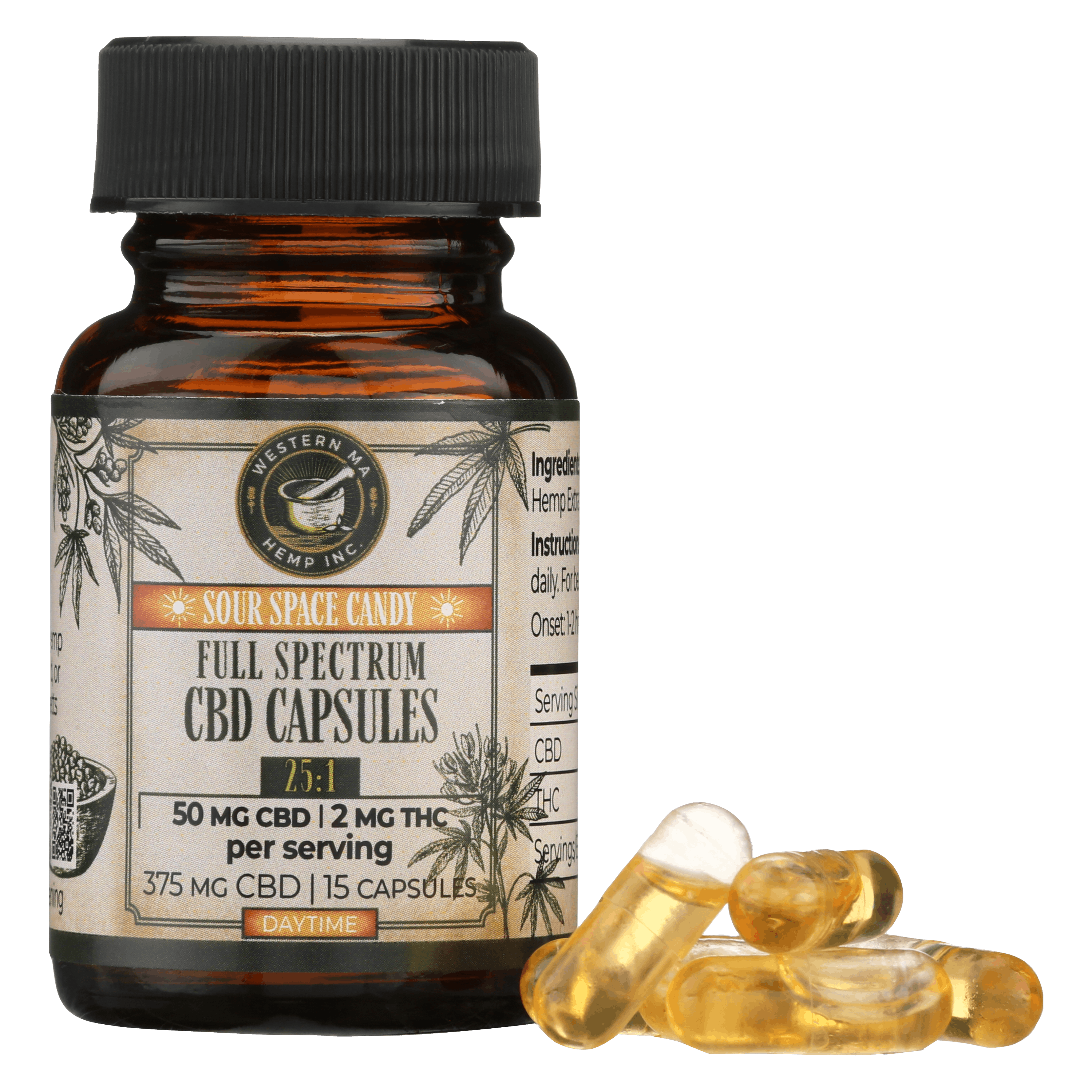 Western Mass Hemp Inc. Sour Space Candy Capsules 375mg | Malden, MA ...