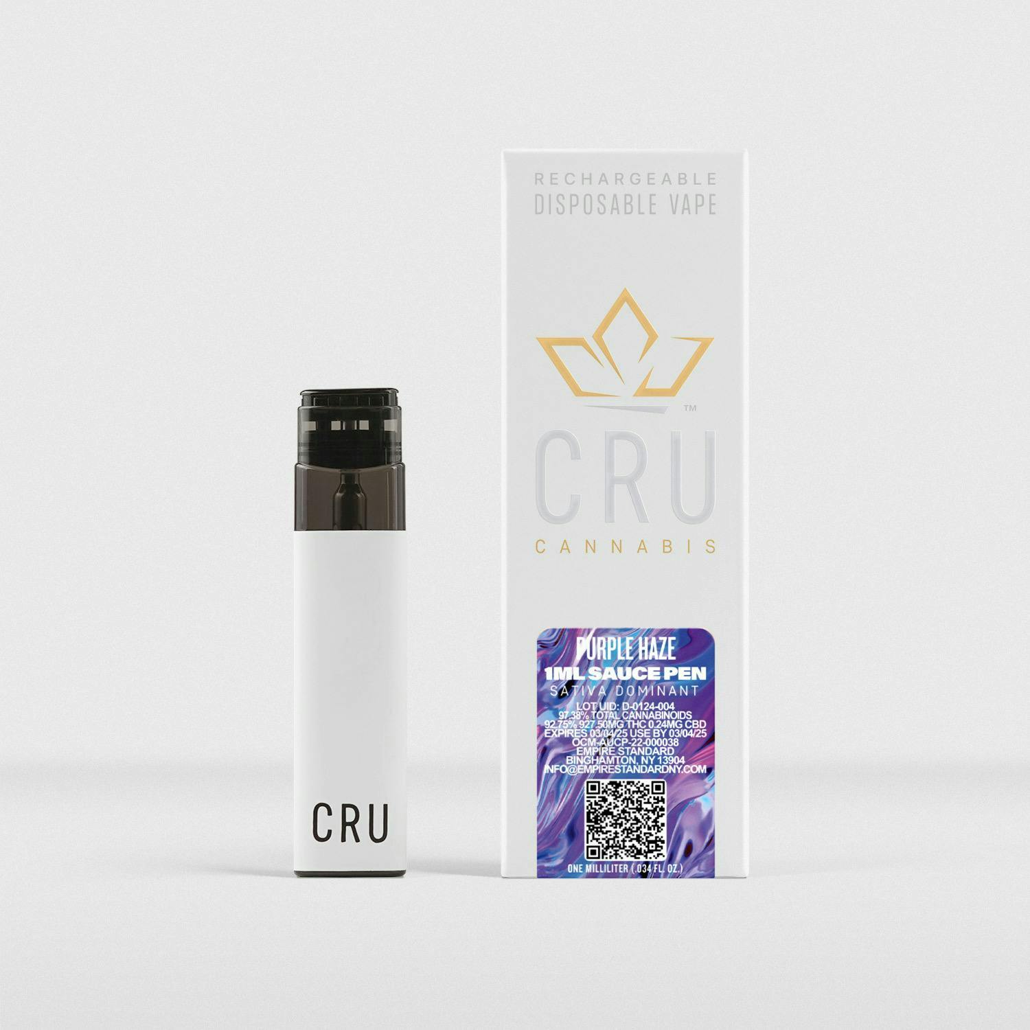 Purple Haze • Disposable • 1ml by CRU Cannabis | Buy Online | Treehouse ...