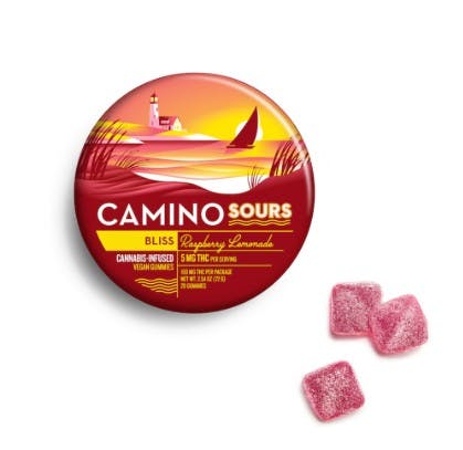 Camino Sours | Raspberry Lemonade Gummies | 10 Pack | 100mg - Torches NYC