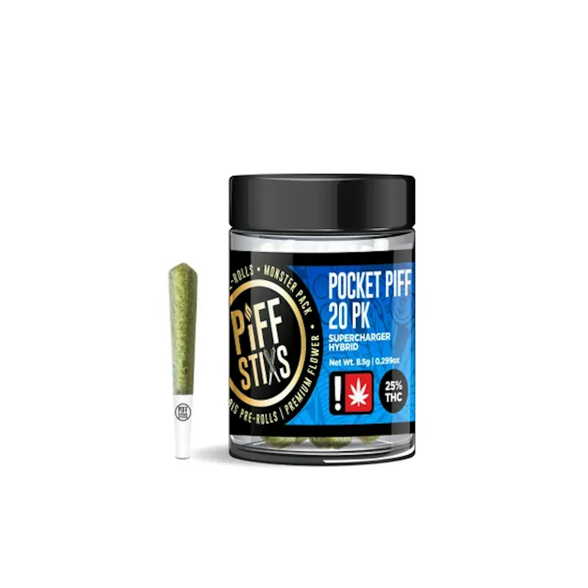 Piff Stixs .4g SUPERCHARGER Pocket Piff Pre Roll 20pk 8g Pre-rolls ...