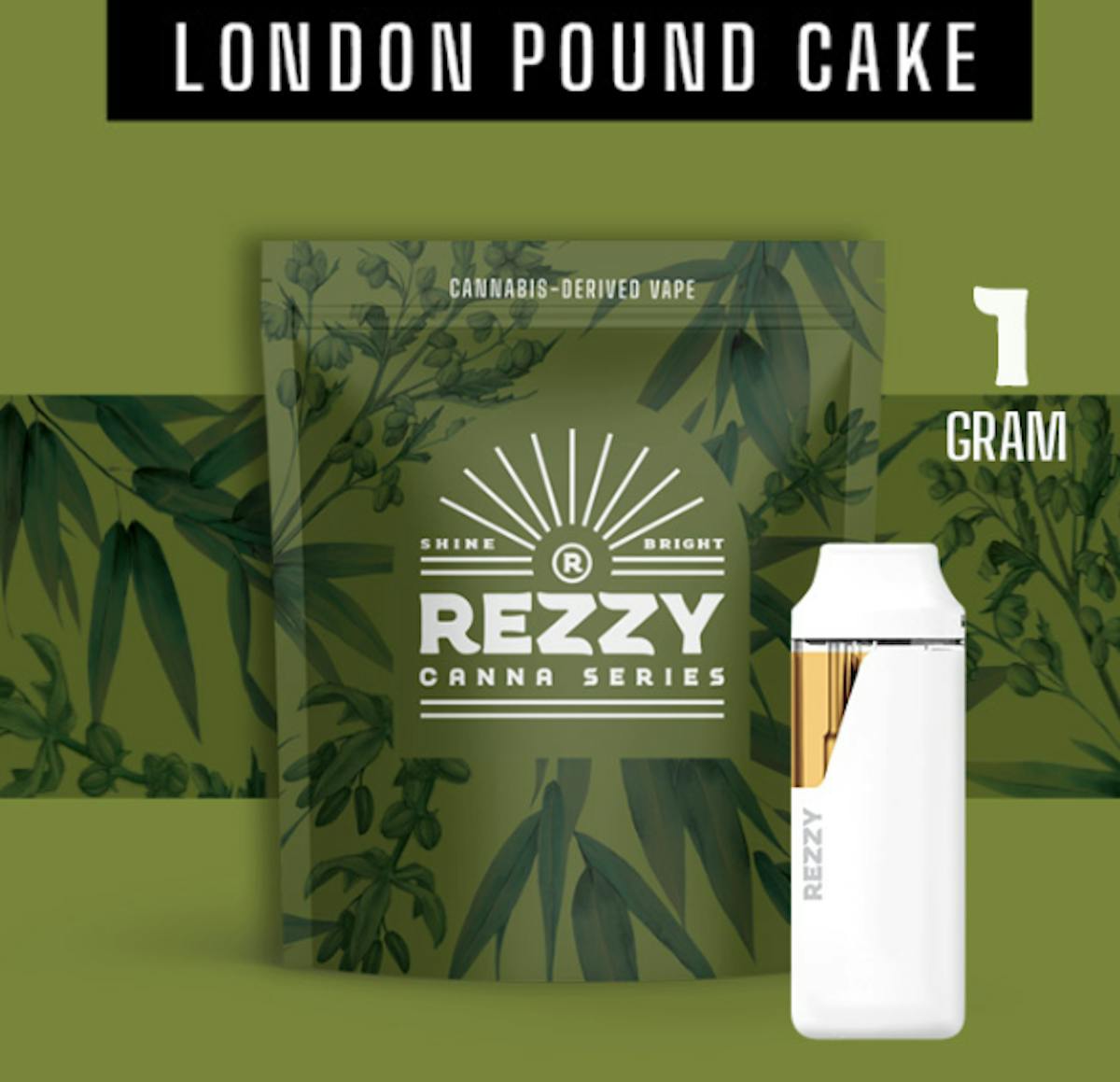 Rezzy London Pound Cake 1g Disposable 1g Vaporizers | Rezzy