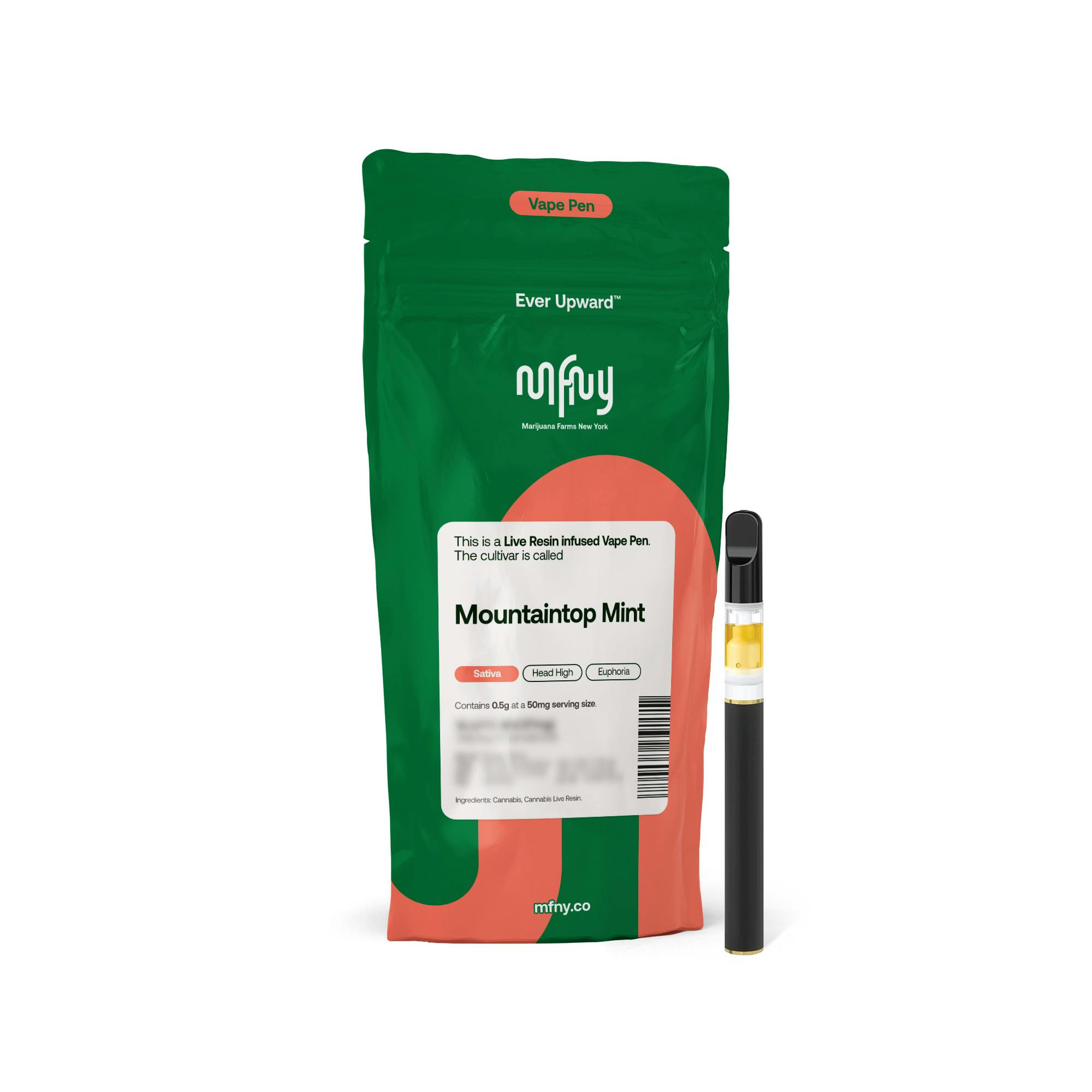 MFNY | Mountain Top Mint | Live Resin | Disposable Vape - Torches MFNY | Mountain Top Mint | Live Resin | Disposable Vape - Torches