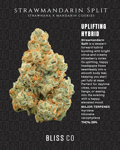 Shop Bliss Co | Pre-Roll | Strawmandarin Split | .7g In New Jersey ...