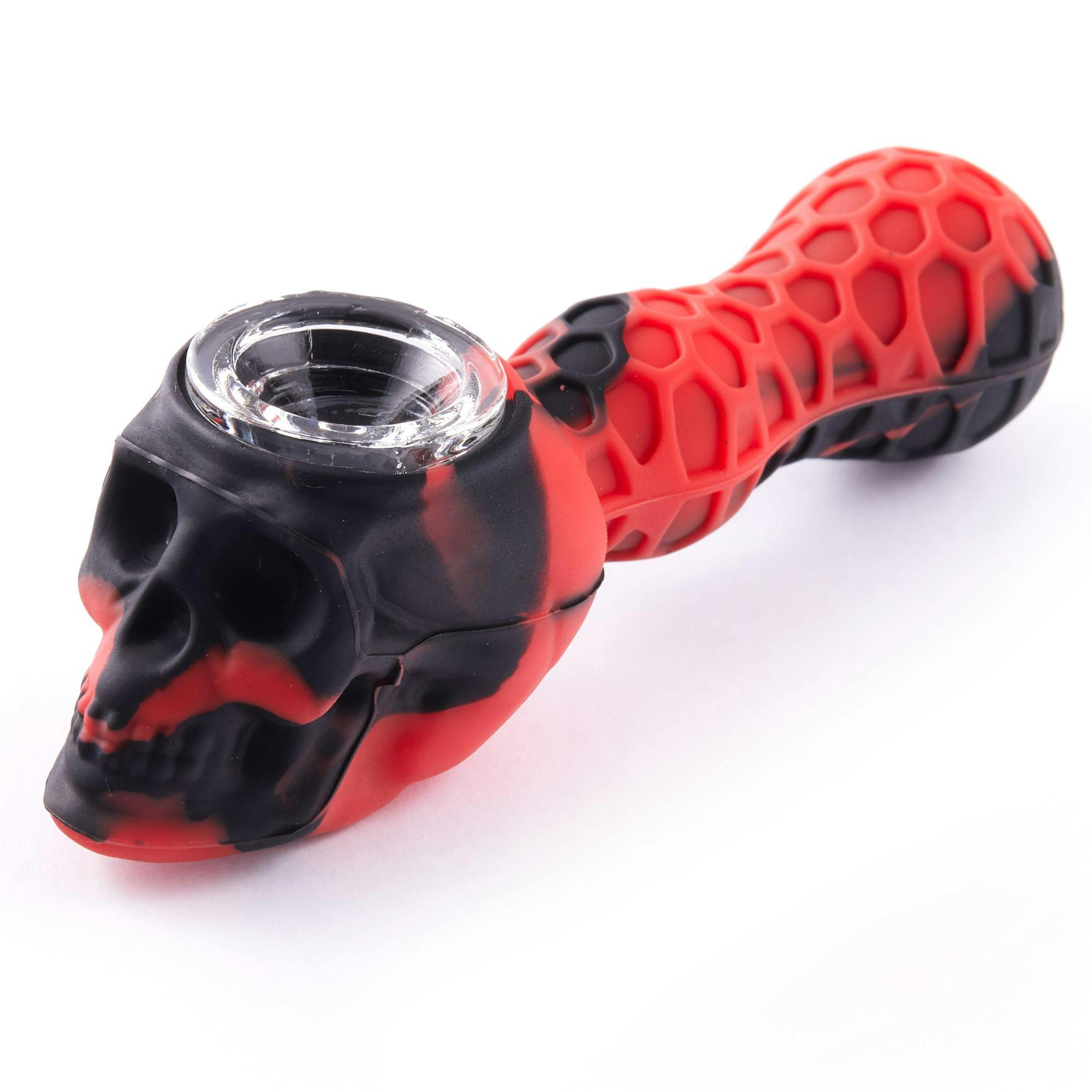 5' Silicone Skull Hand Pipe | Assorted Colors • Mayflower