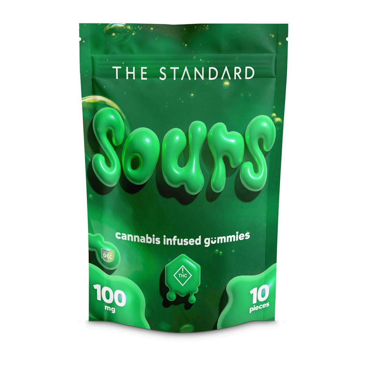 Assorted Sour Gummies | 10pk | 100mg 10pk Edibles | The Standard