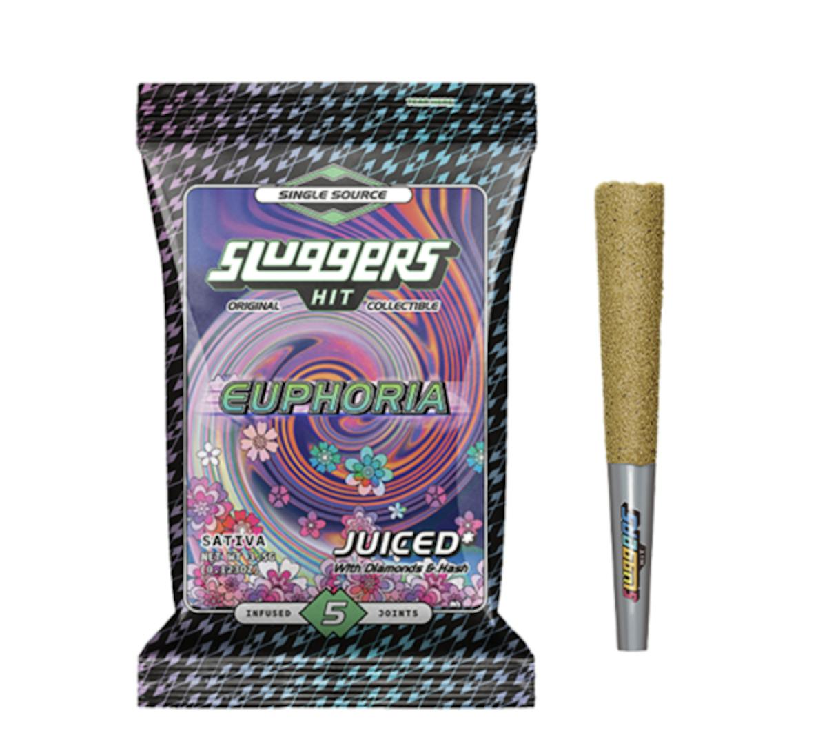 Sluggers Euphoria 5pk Diamond Infused Prerolls 1/8oz Pre-rolls ...
