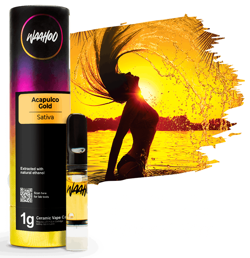 Buy WaaHoo Acapulco Gold | Vape Cart Online - Strain Stars Cannabis ...