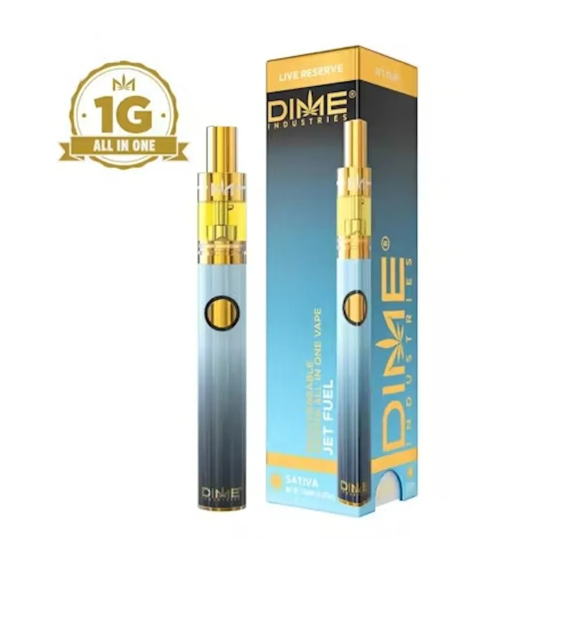 Dime Jet Fuel 1g Live Resin Disposable 1g Vaporizers | Dime Industries