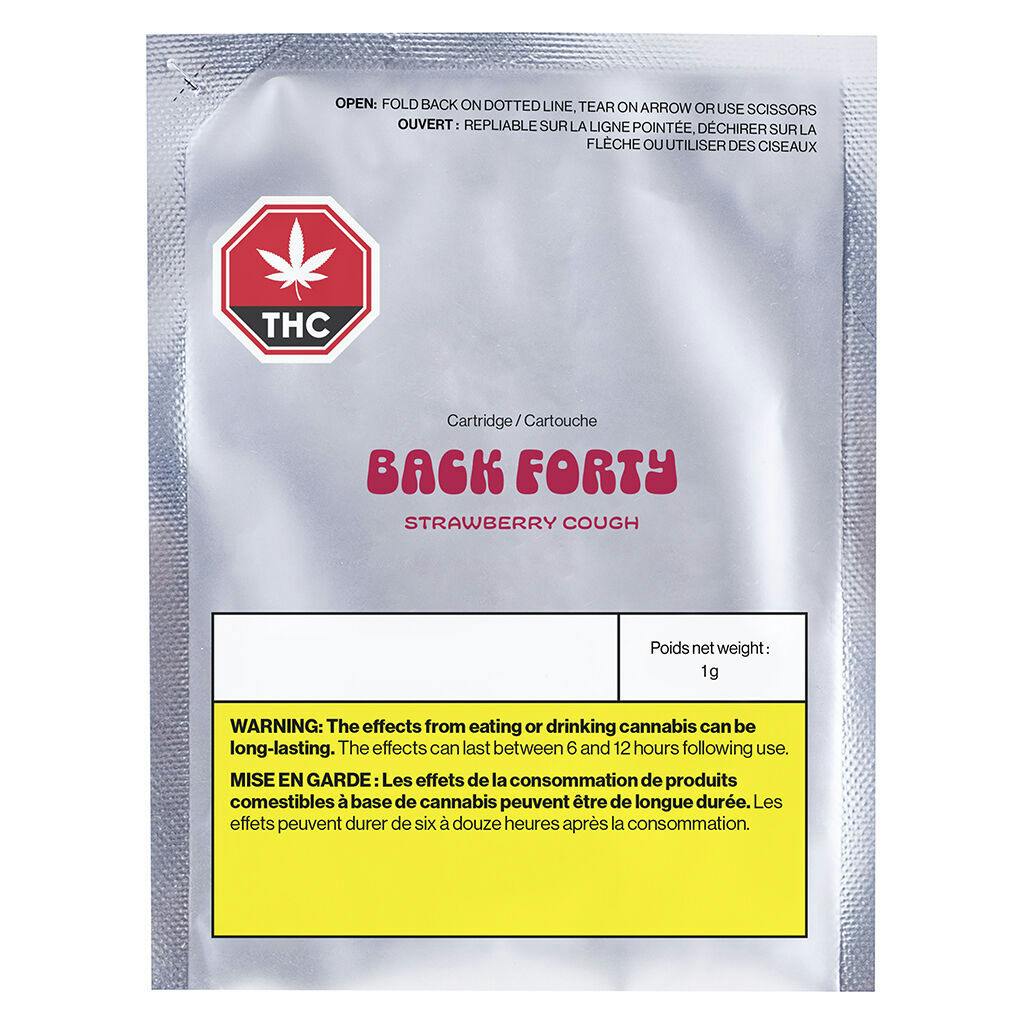 Back Forty - Strawberry Cough 510 Thread Cartridge | Sessions Cannabis