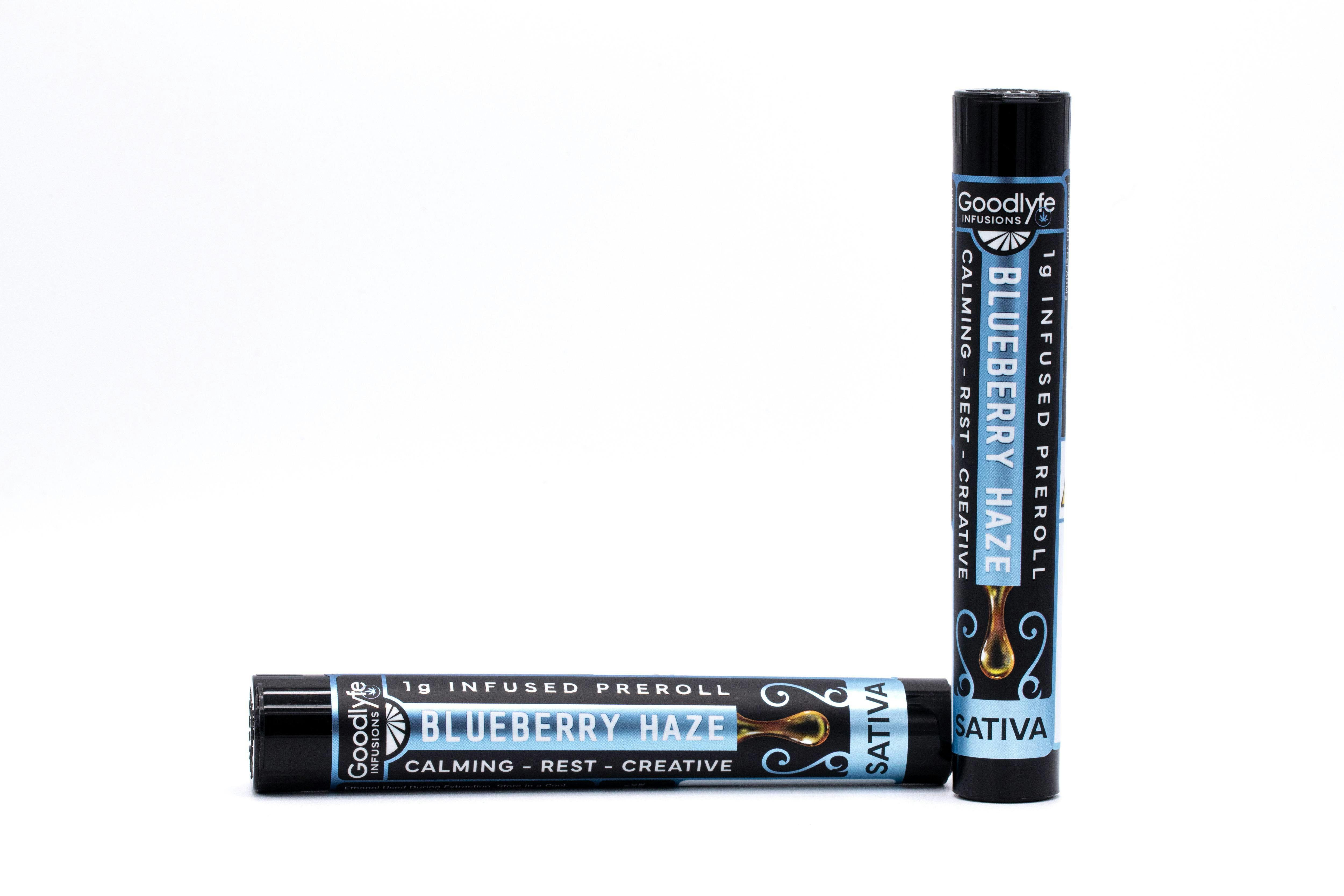 Blueberry Haze | Infused Pre-roll | 1g by Goodlyfe Farms | Buy Online ...