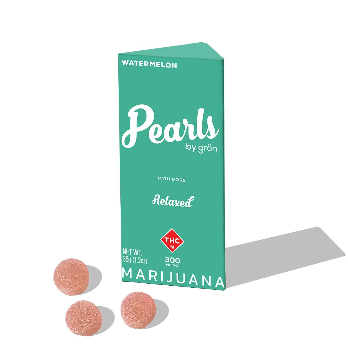 Watermelon Pearls – THC – Relaxed (300mg) 300mg Edibles | Gron