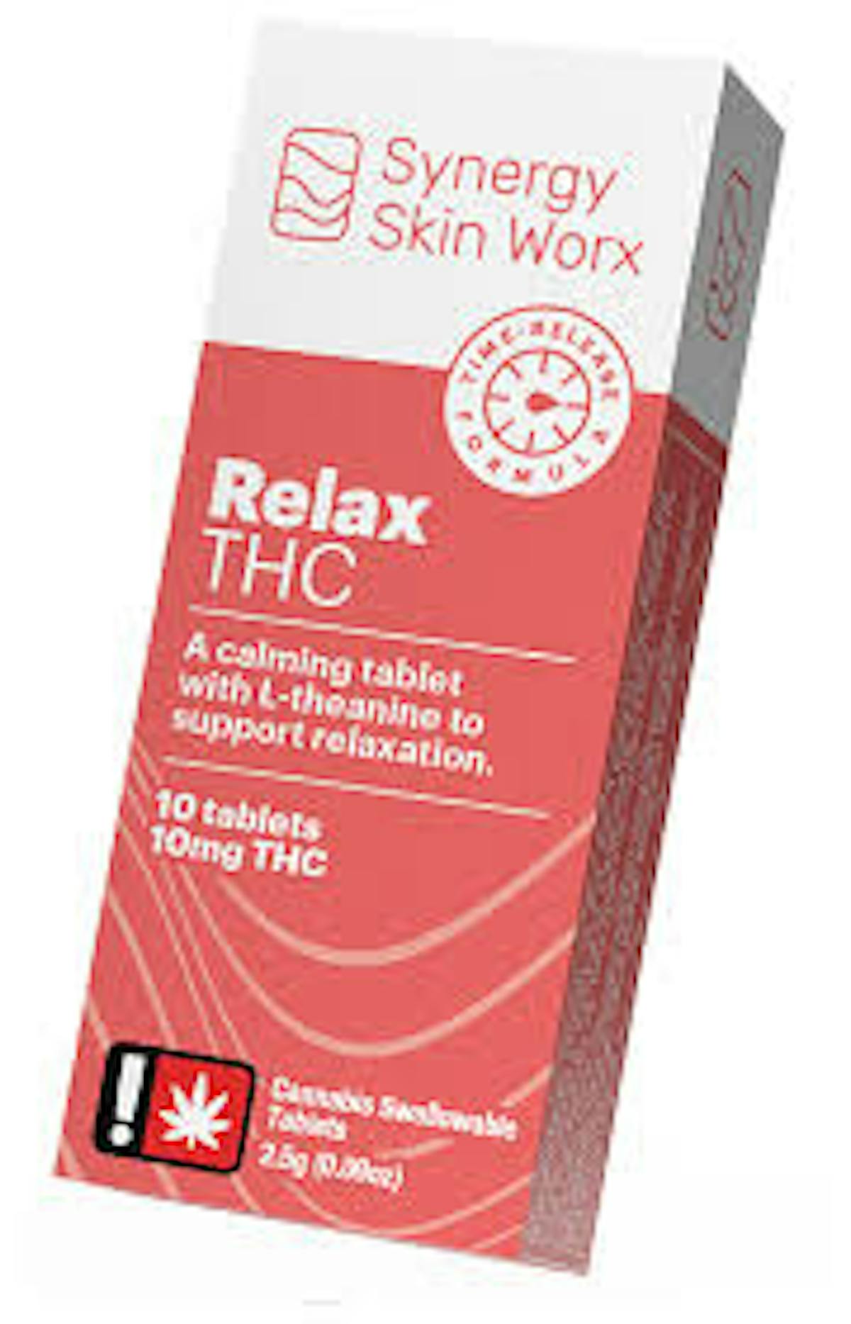 Synergy Skin Worx RELAX THC Tablets 2.5g Edibles | Synergy Skin Worx