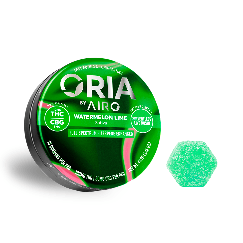 Shop Oria Watermelon Lime Full Spectrum Gummies 10mg 10pk | 100mg in ...