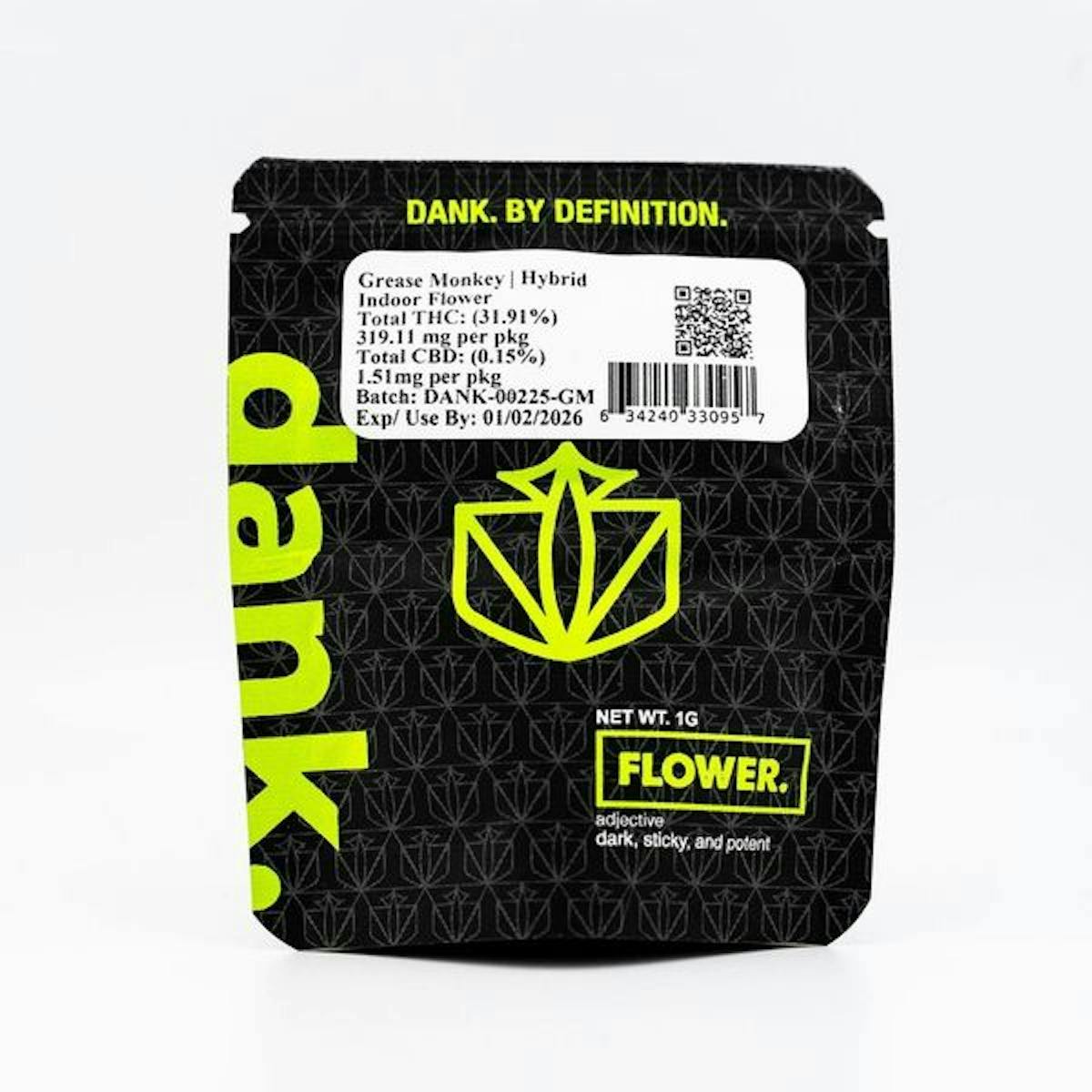 Dank – Grease Monkey (Dime) 1g Flower | Dank By Definition.