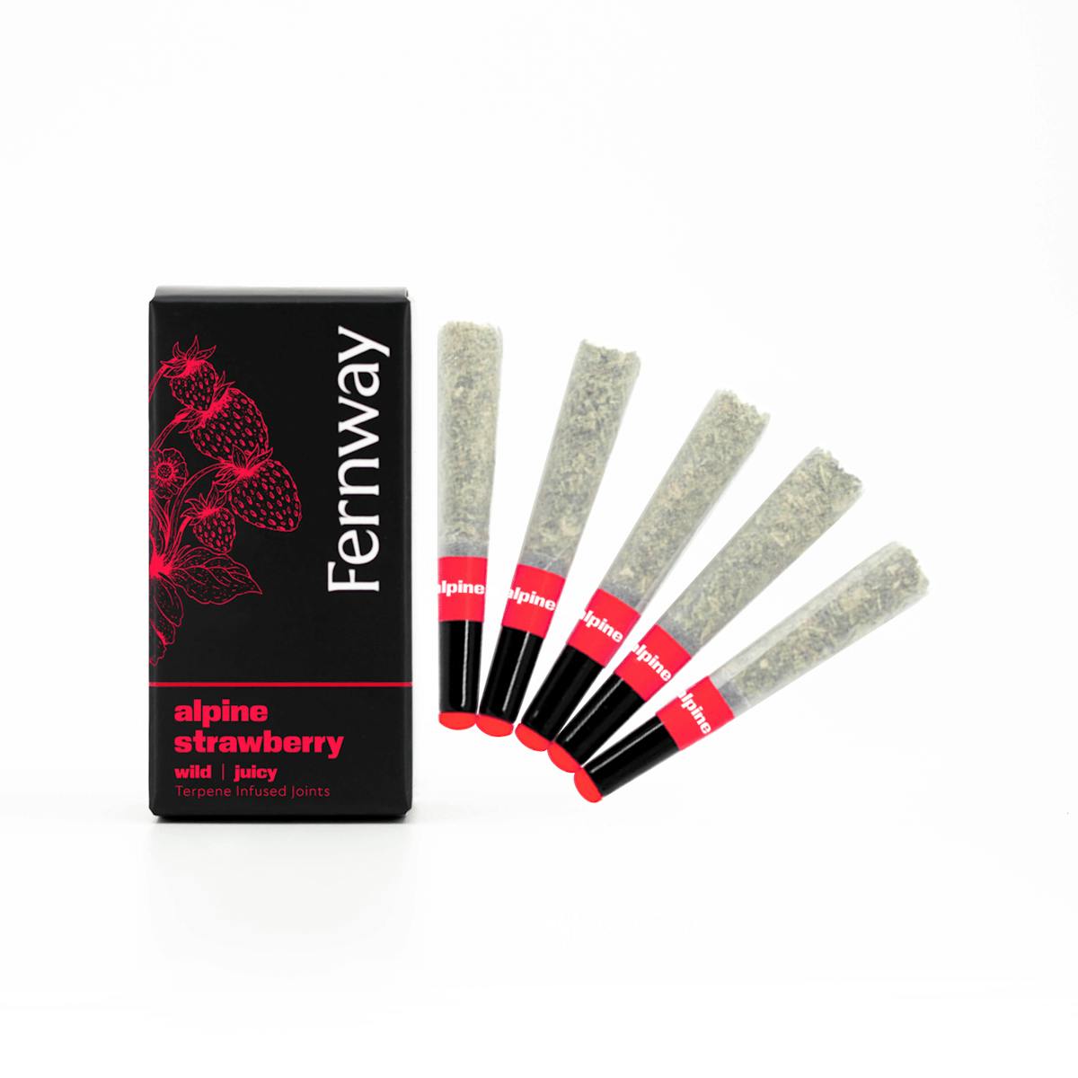 Fernway Alpine Strawberry 5pk Prerolls 2.5g Pre-rolls | Fernway