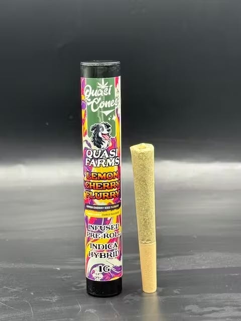 Quasi Farms | Lemon Cherry Flurry Infused Pre-Roll | 1g | Pre Rolls ...