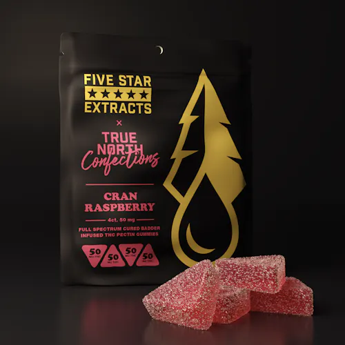 Cran Raspberry 4x50mg Cured Badder Gummies | North Coast Provisions