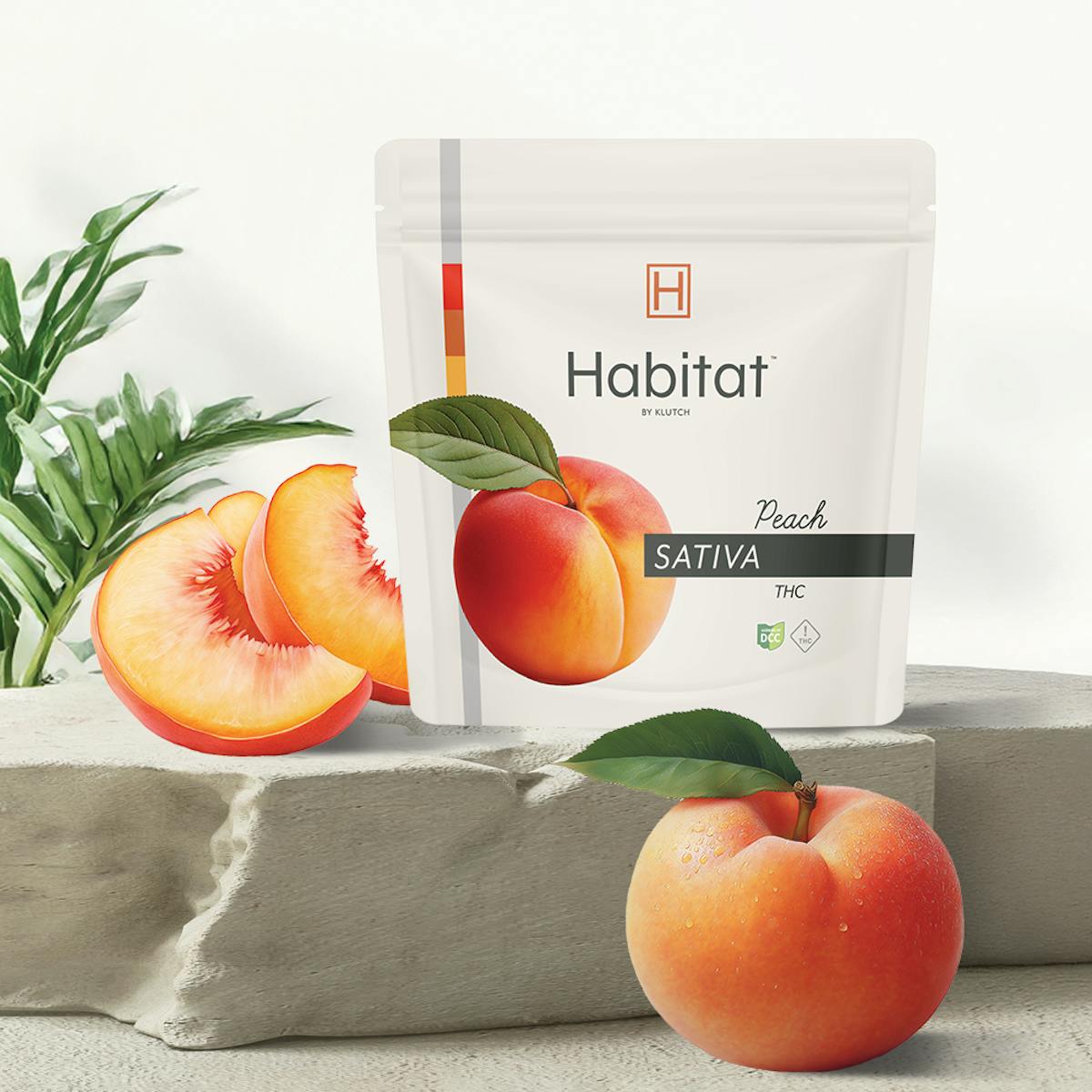 Peach Sativa Gummies | 20pk Edibles | Habitat