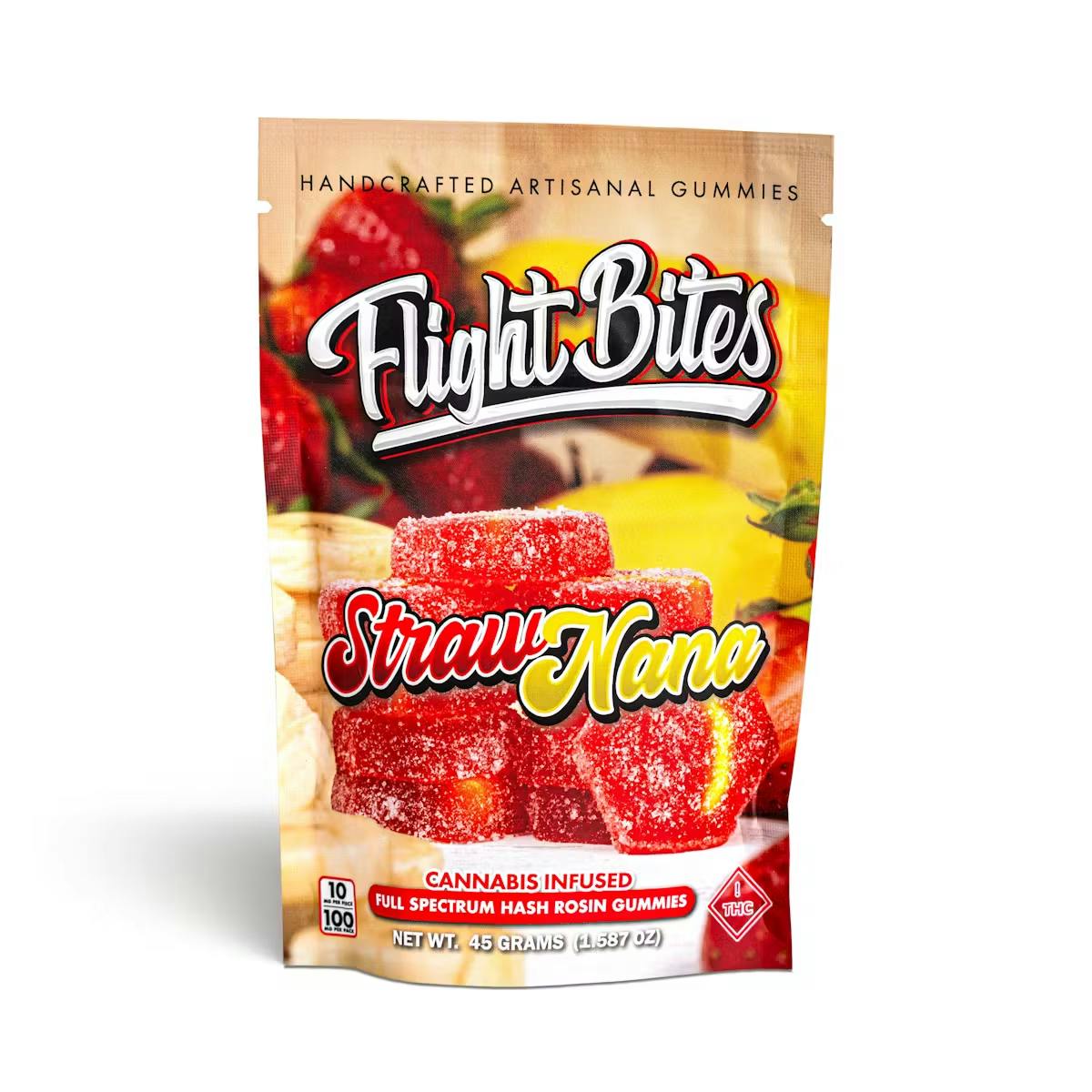 Shop Flight Bites Flight Bites - Strawnana - Gummy - 10ct - 100mg in ...