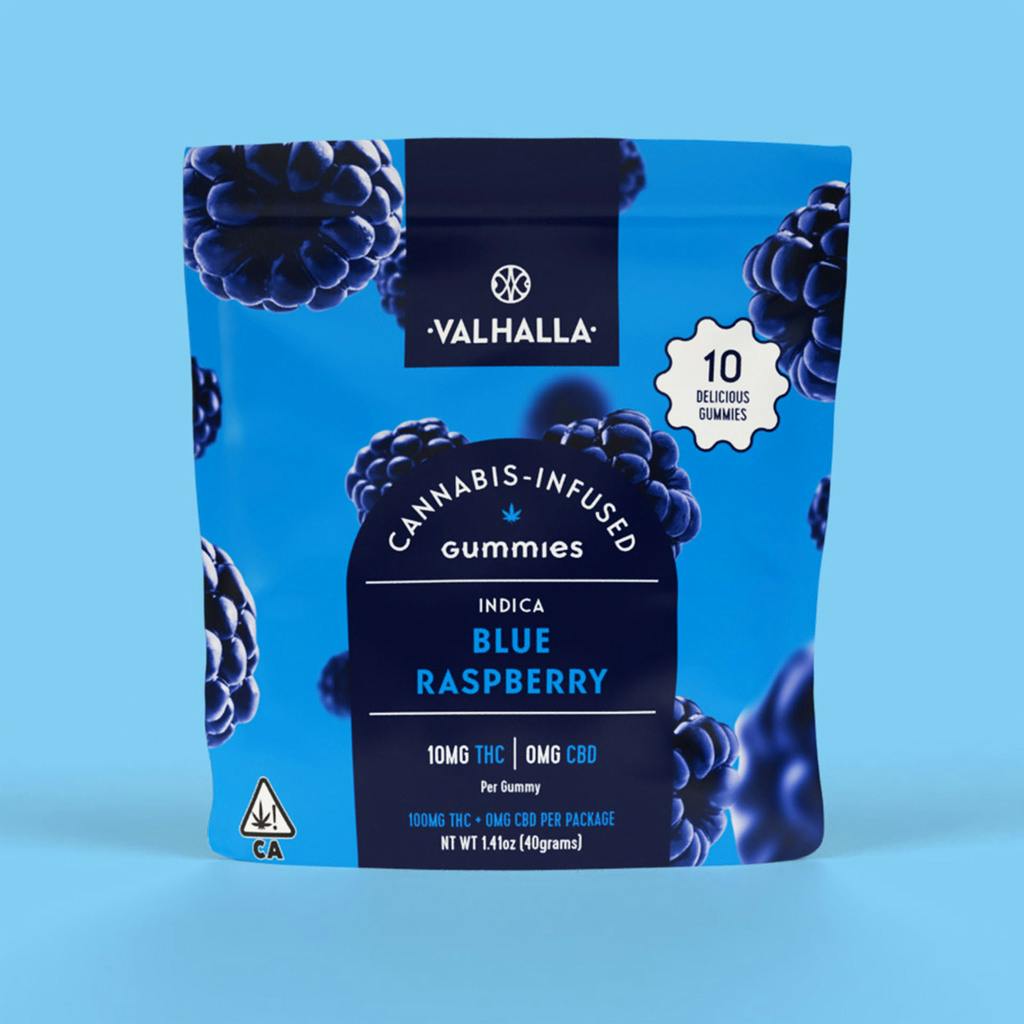 Valhalla (TerrAscend) Blue Raspberry Indica | Soft Lozenges [10pk x ...