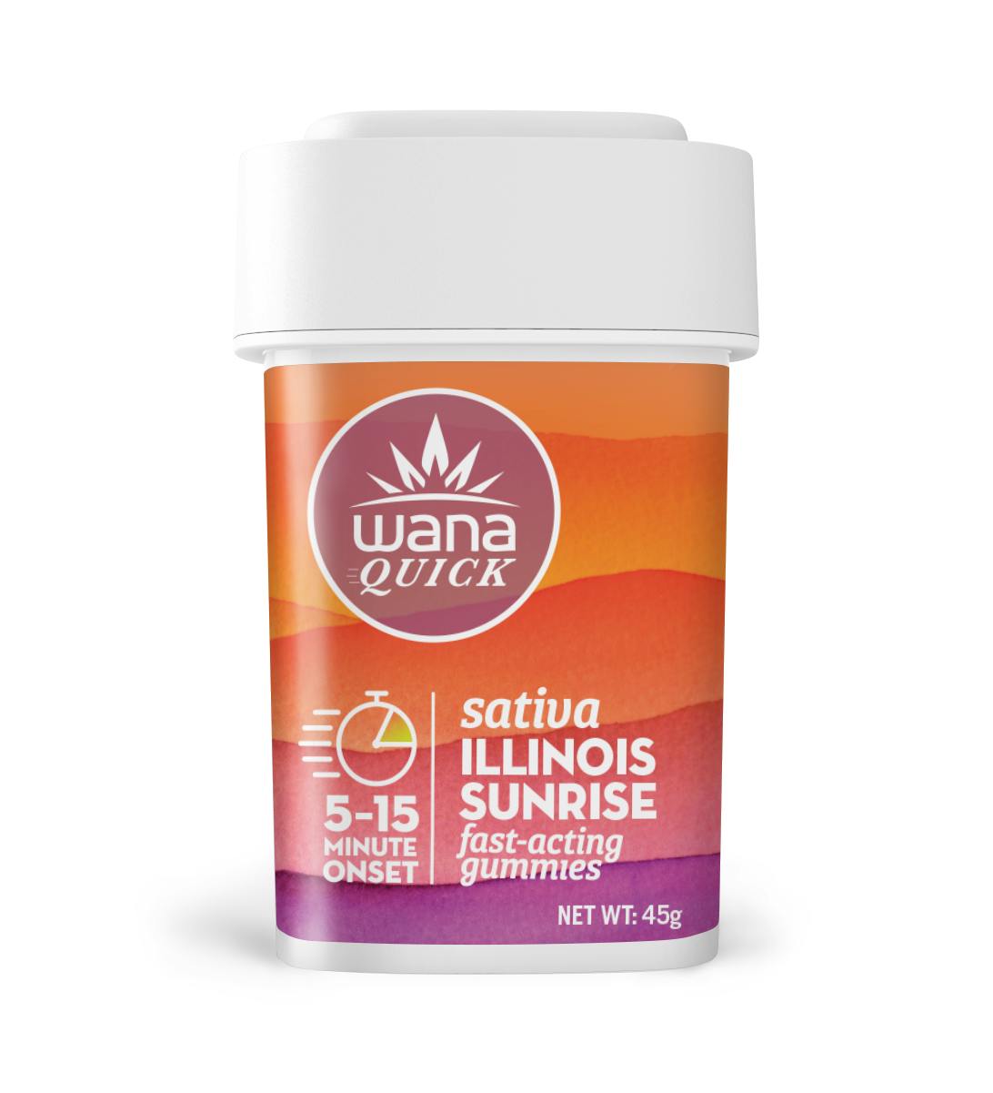 Wana Quick Illinois Sunrise 10pk Gummies 100mg THC