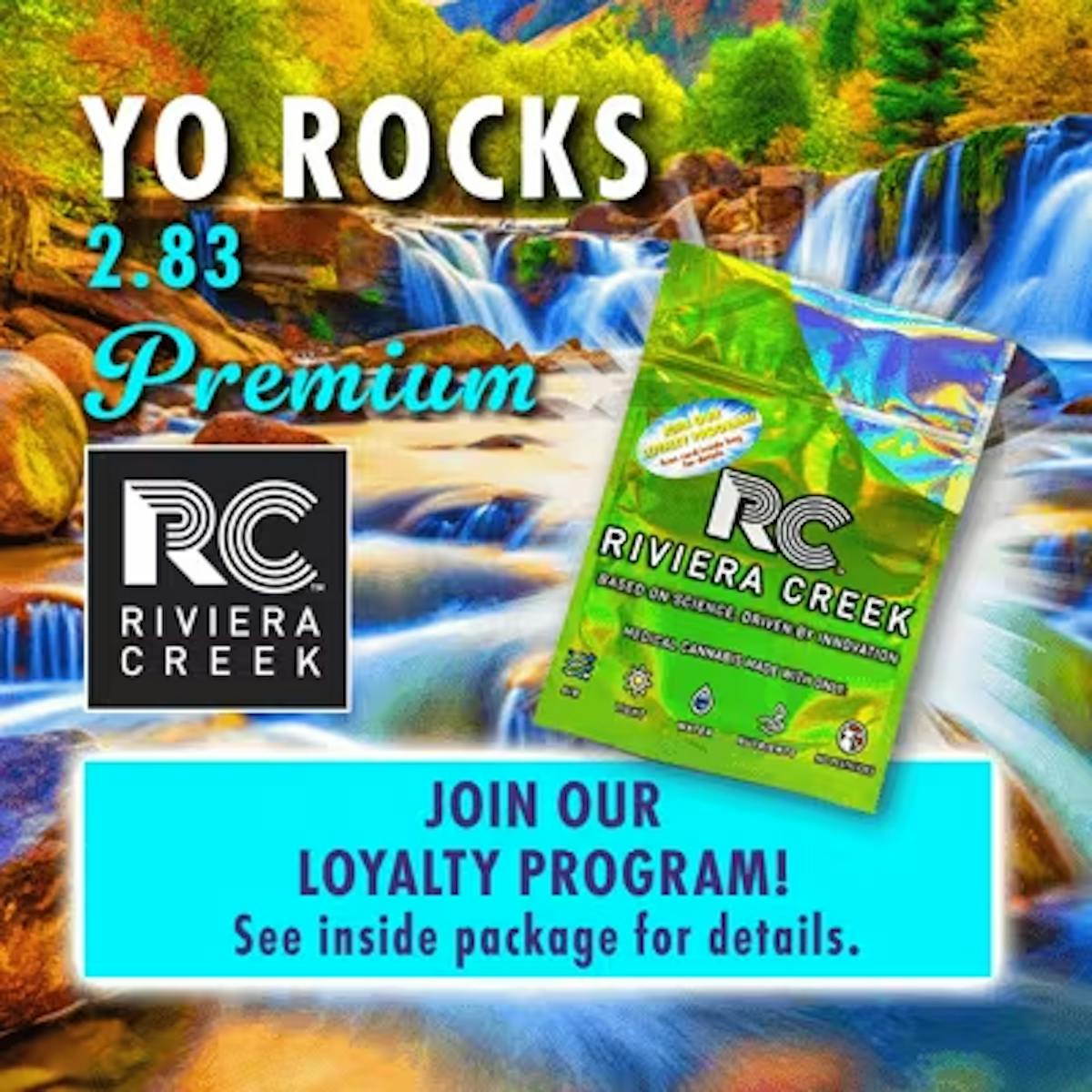 YO Rocks | 2.83g 2.83g Flower | Riviera Creek