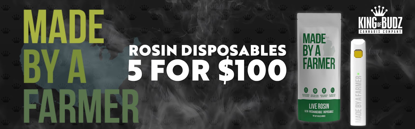 Buy Made By A Farmer - 1g Live Rosin Disposable - Super Buff Cherry ...