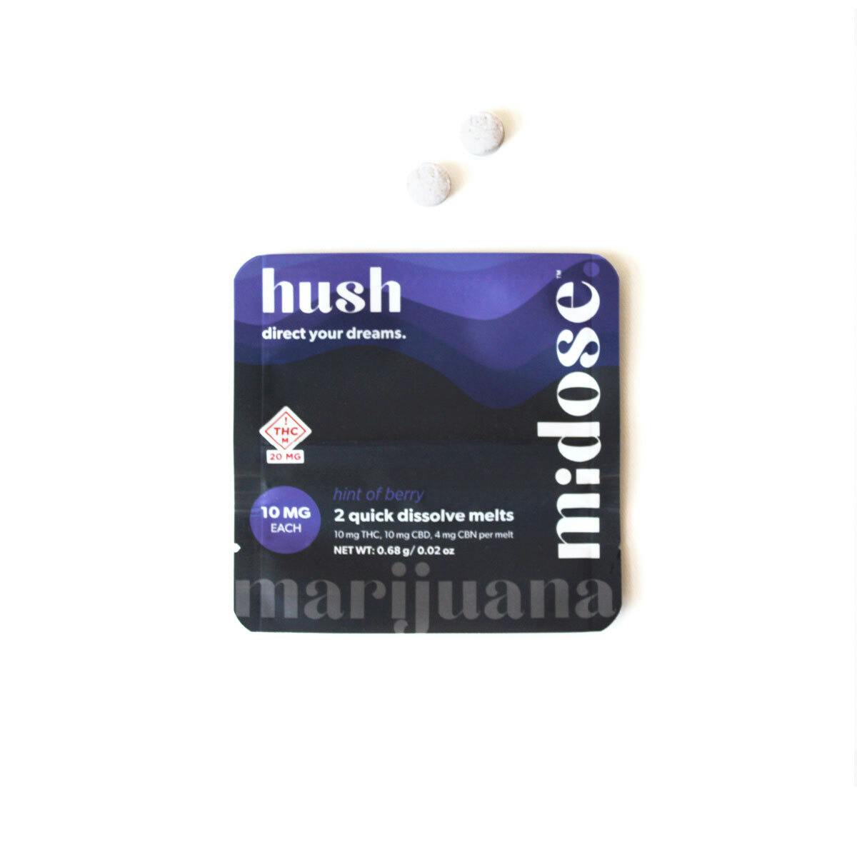 MIDOSE. | HUSH MELTS | 20MG | TABLETS - Hi5 Dispensary - MIDOSE. | HUSH MELTS | 20MG | TABLETS ...