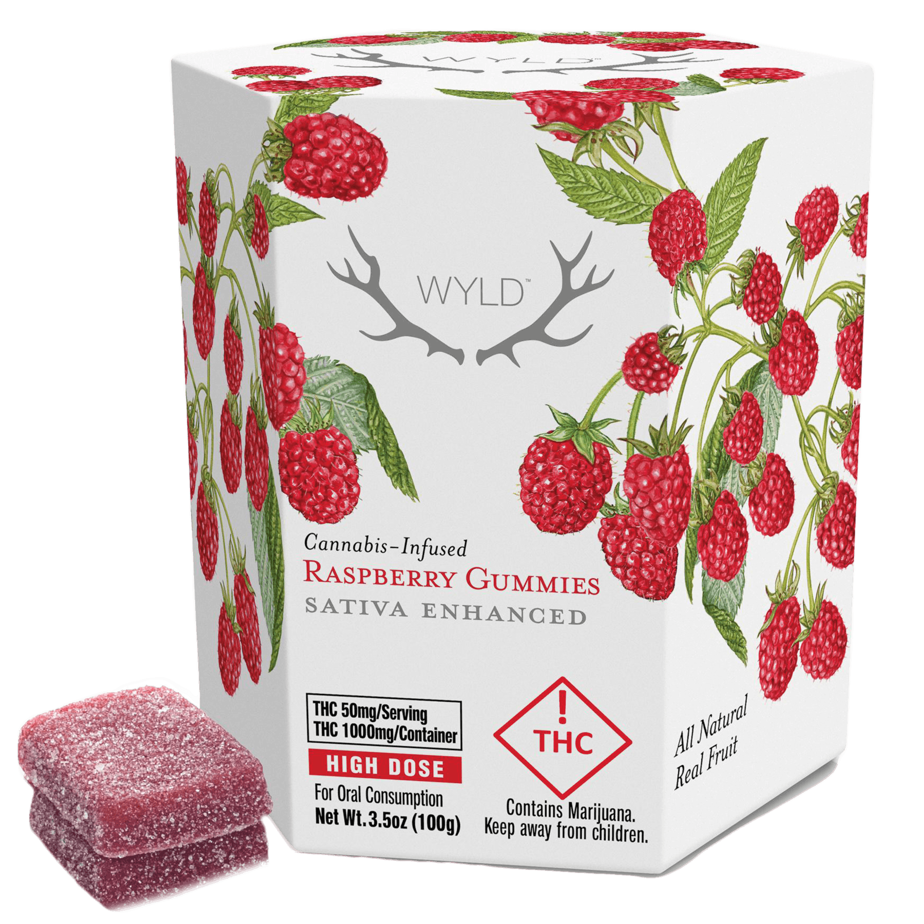 WYLD Raspberry Gummies | Native Roots Cannabis