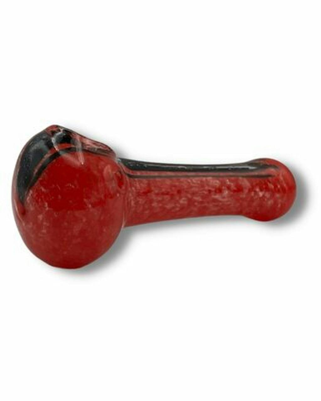 Dichro Hand Pipe - 4" - Red/Black | Sessions Cannabis