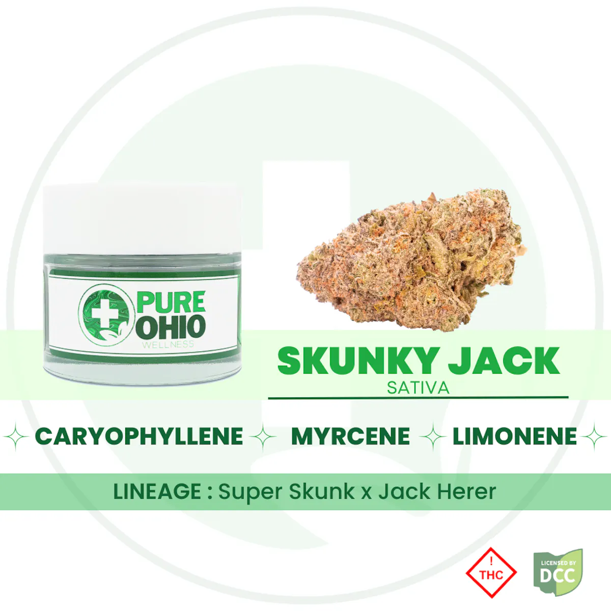 Skunky Jack 2.83g Flower | Pure Ohio Wellness