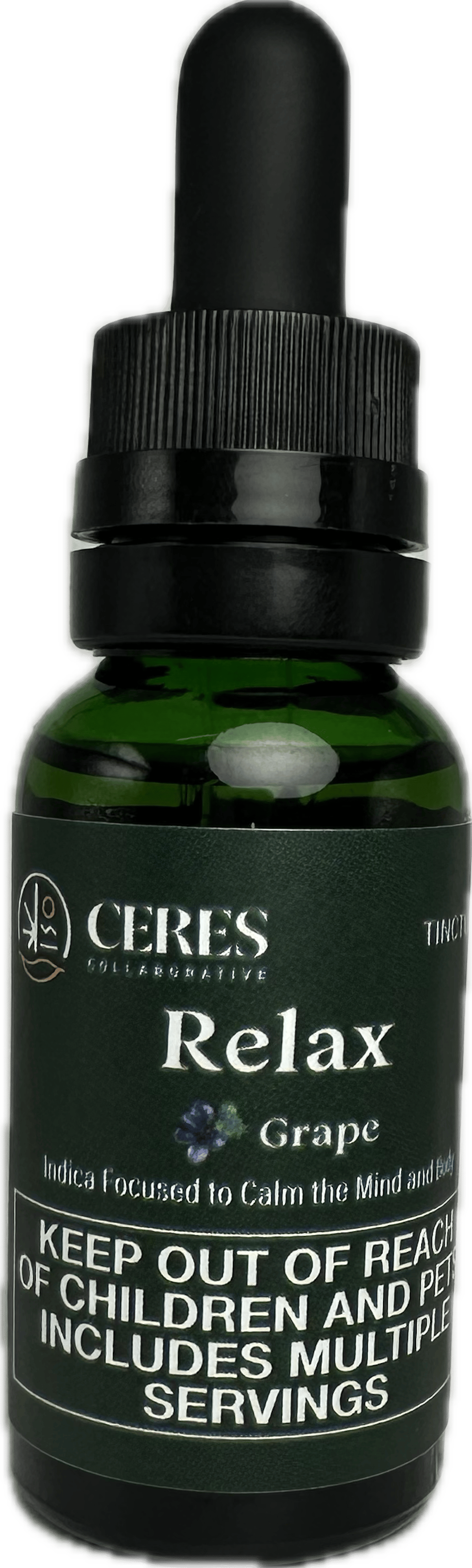 Relax Grape Flavor Tincture | 600mg THC | .6g Tinctures | Ceres ...