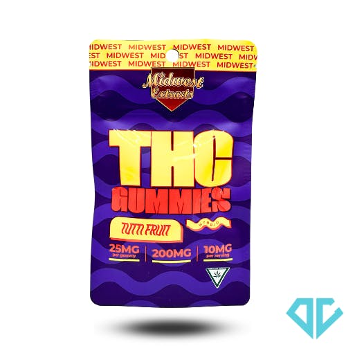 Midwest Extracts Tutti Fruit Gummies 200mg