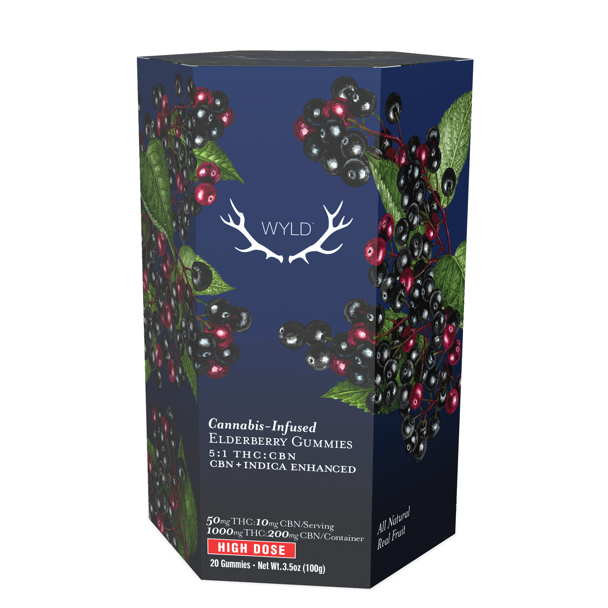 WYLD Elderberry Gummies 1:5 200mg CBN/ THC | Native Roots Cannabis