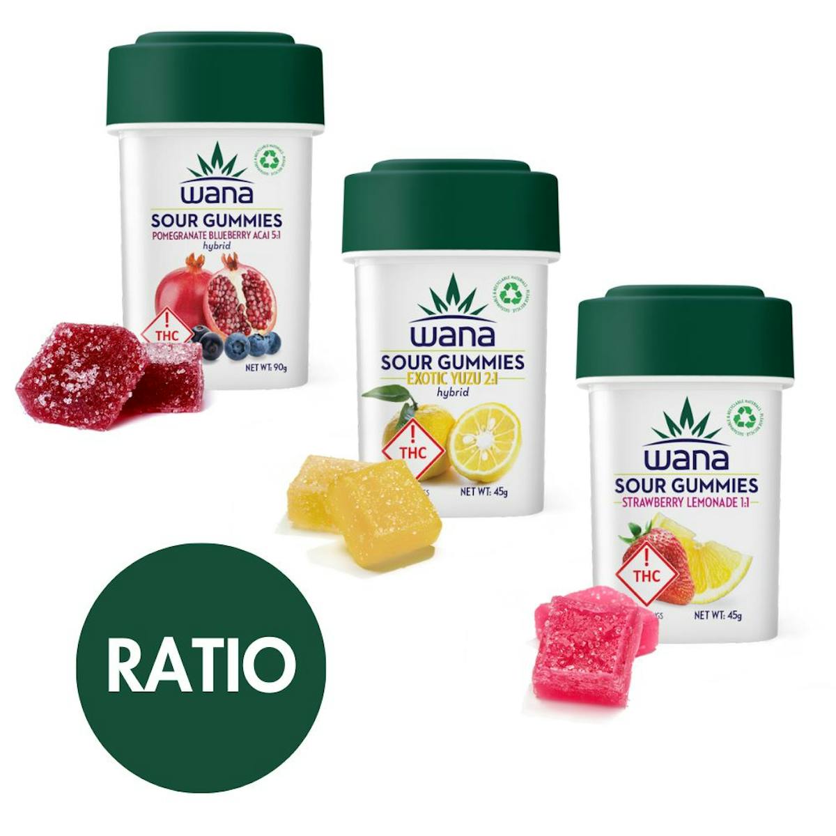 Wana 1:1:1 (CBG:CBD:THC) Passionfruit Pineapple Gummies 10pk | Canton, OH Wana 1:1:1 (CBG:CBD:THC) Passionfruit Pineapple Gummies 10pk | Canton, OH