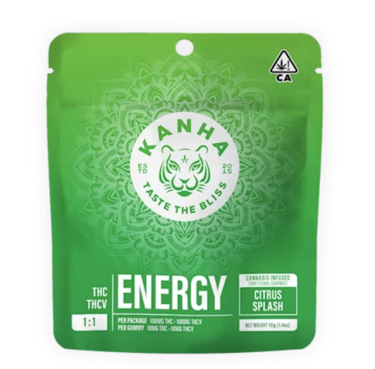 Kanha FX 1:1 Energy Citrus Splash Nano Gummies 100mg 10pk (THC:THCV ...