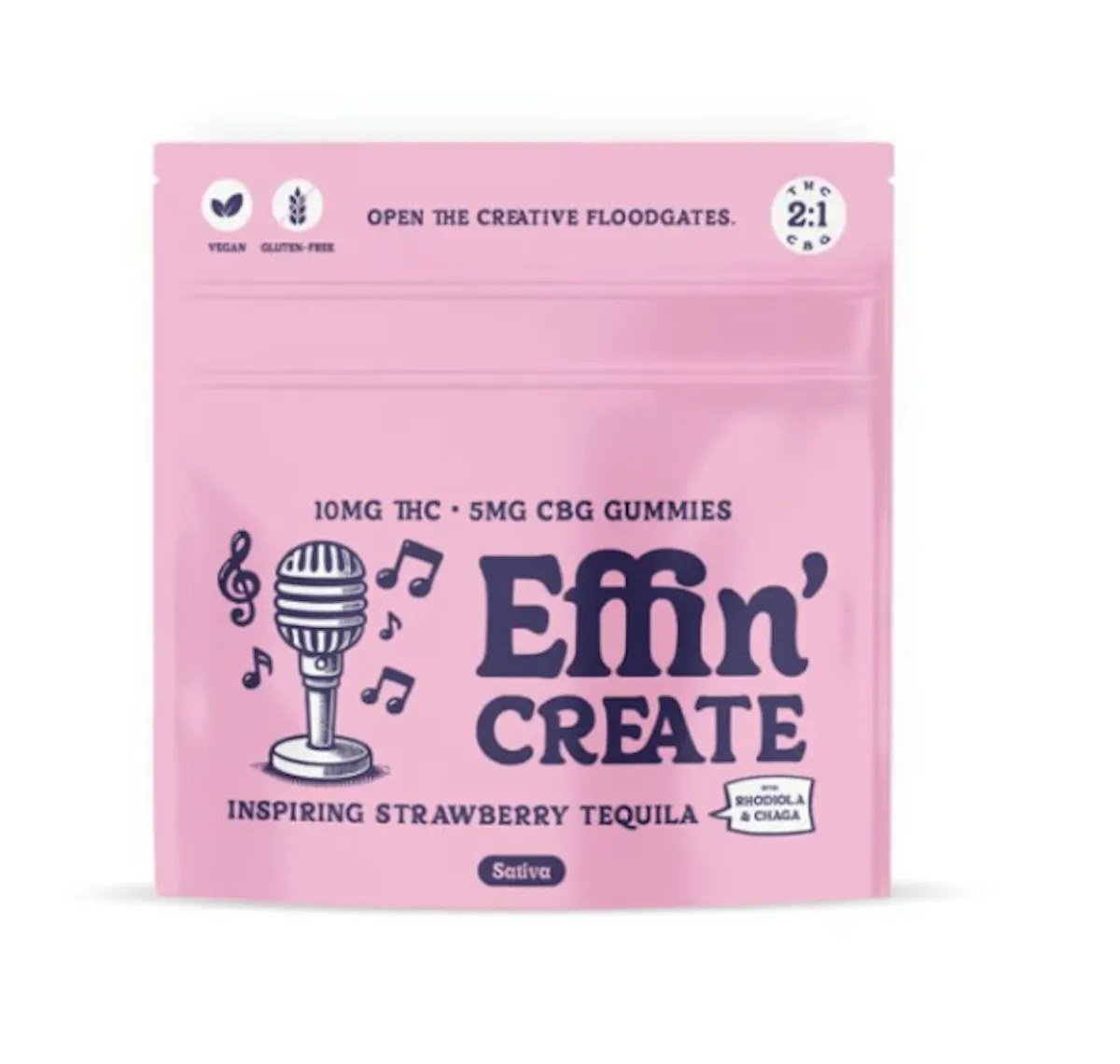 Effin’ Create 2:1 Inspiring Strawberry Tequila Gummies 100mg 20pk (THC ...
