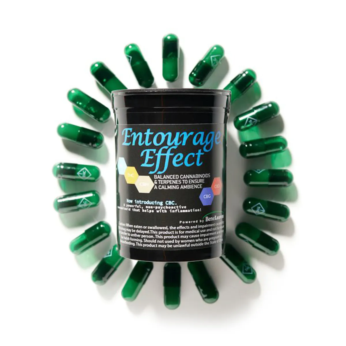 Entourage Effect Capsules 220mg (H) [22pk] 22pk Edibles | BeneLeaves