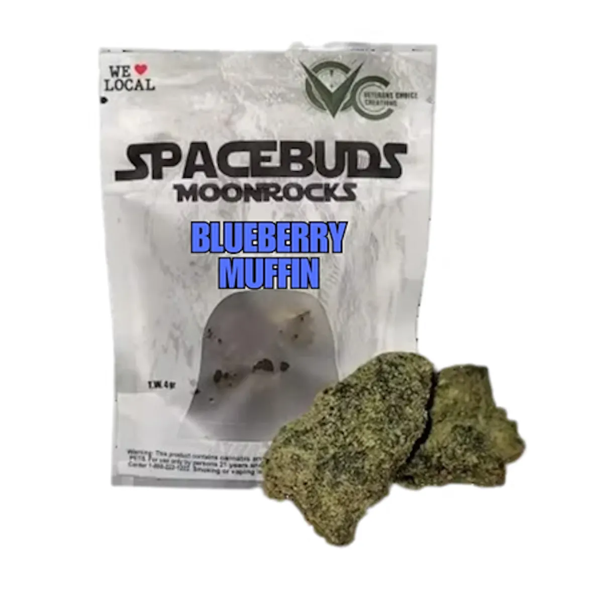 Spacebuds Moonrocks | Blueberry Muffin | Flower 4g 4g Flower | Space ...