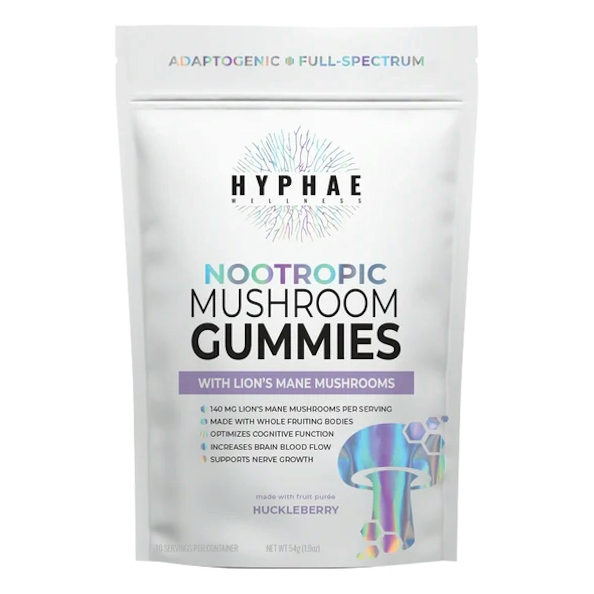 Hyphae Wellness BLACKBERRY LEMONADE Nootropic Mushroom Gummies w ...