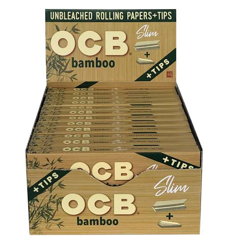 OCB BAMBOO PAPERS - SLIM + TIPS - Buddiez Bronx Cannabis Dispensary