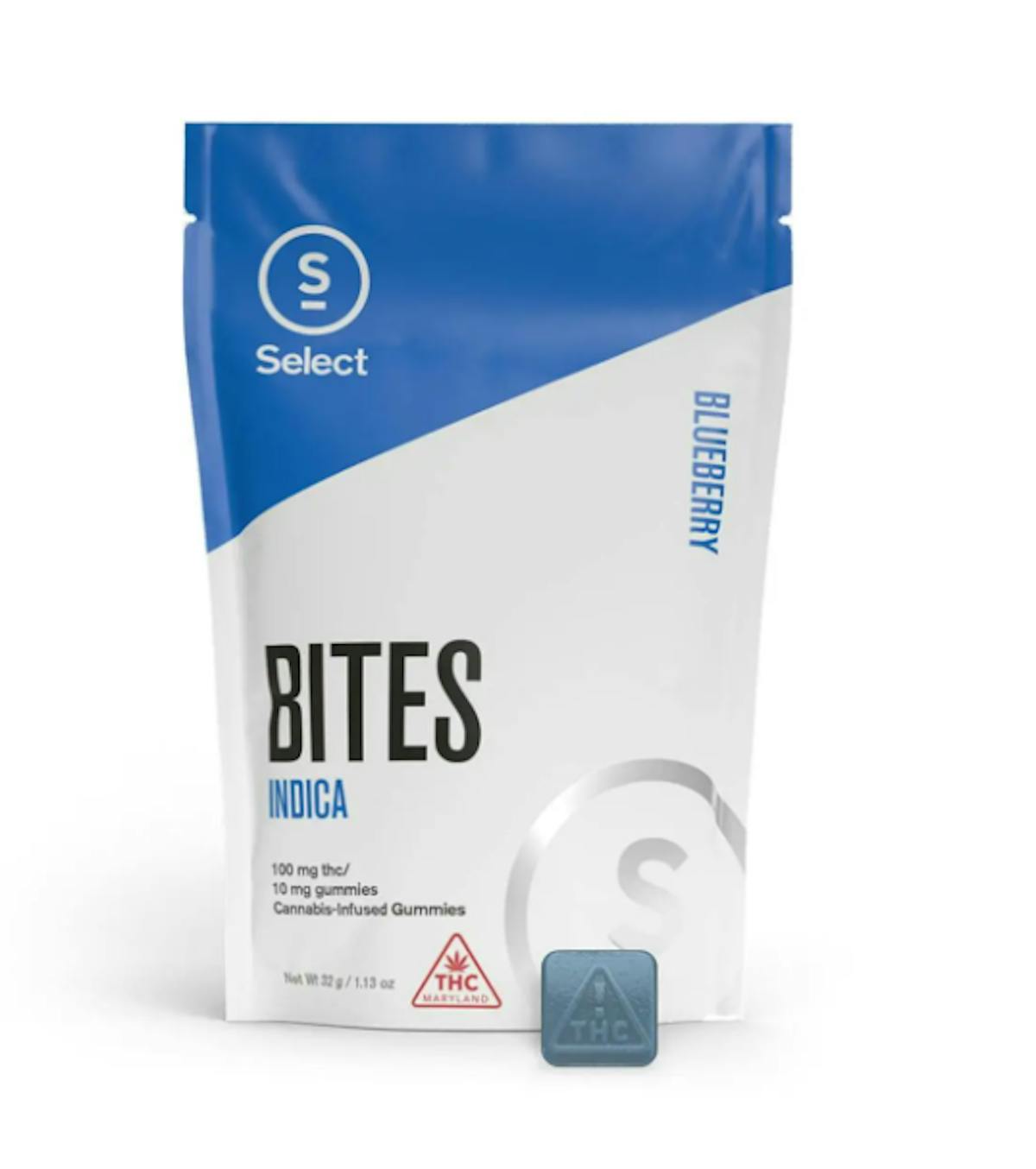 Select Blueberry Gummies 100mg 10pk .1g Edibles | Select
