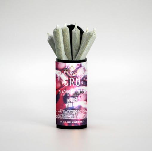 CRU BlackBerry Diesel .5G Pre Roll 6 Pack | electriccitycannabisco.com
