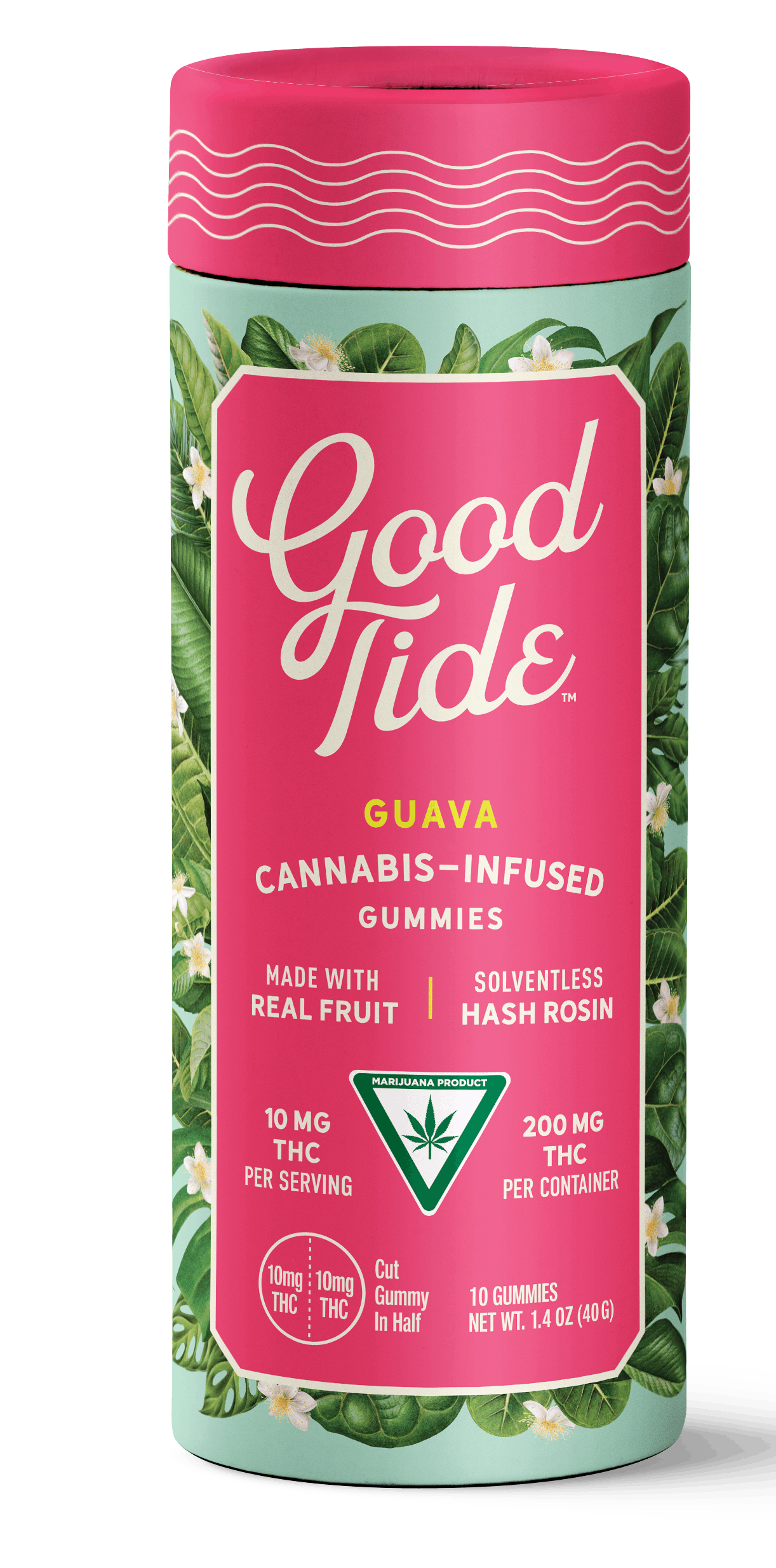 Good Tide | Grapefruit 2:1:1 THC:CBD:CBC Hash Rosin Gummies | 200mg ...