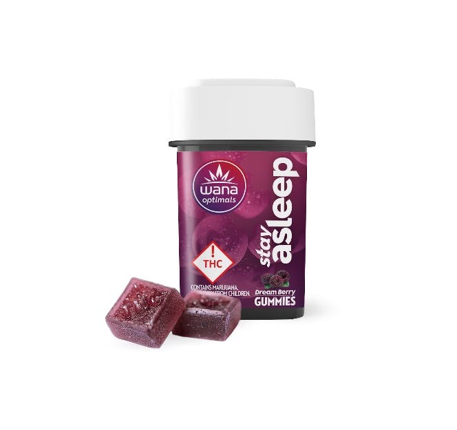 Buy Wana Stay Asleep - Dream Berry 4:1 (CBD:THC) | Nano Gummies | 100mg ...