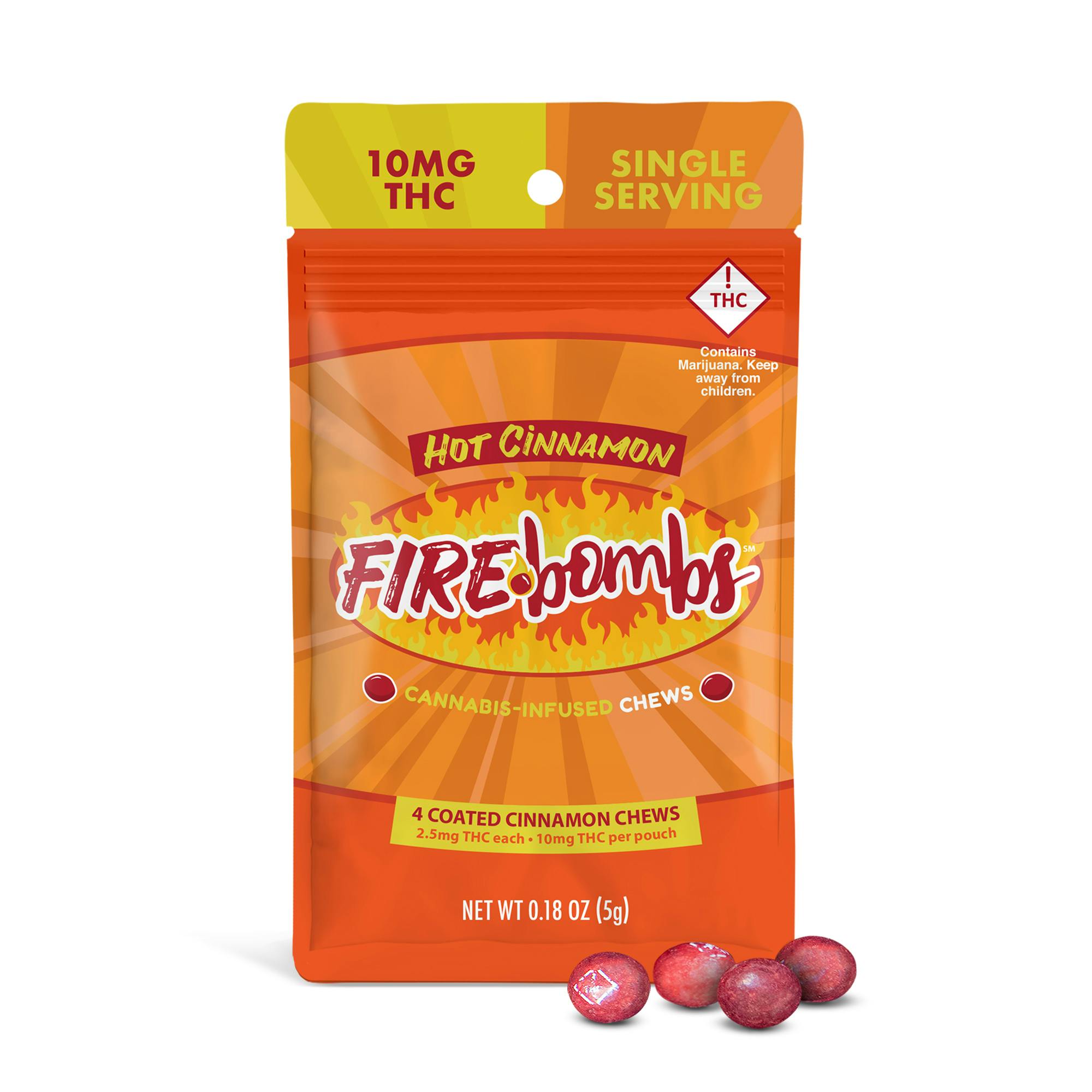 Fire Bombs Hot Cinnamon – 10mg THC (4pk / 2.5mg THC ea) .1g Edibles ...