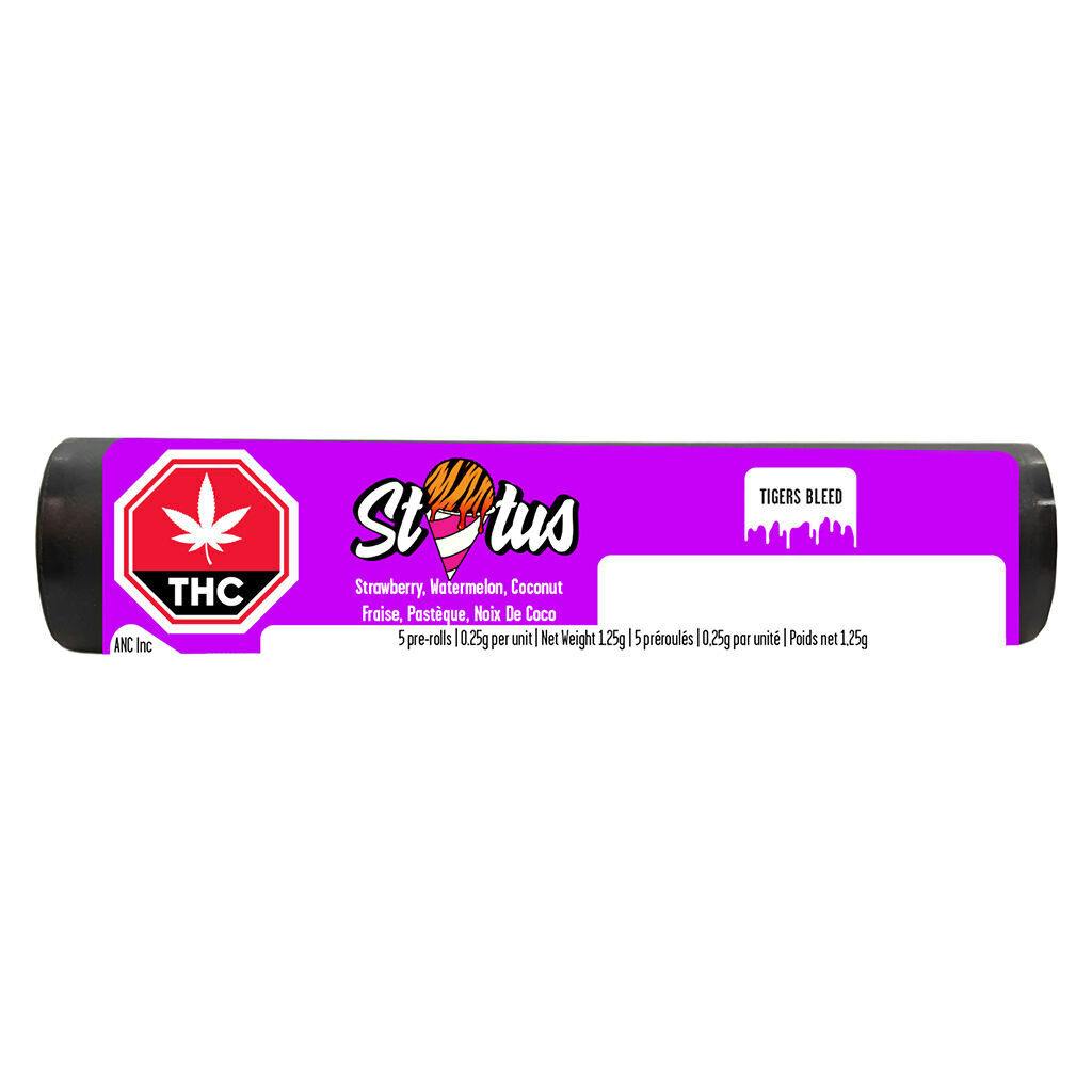 Status - Tigers Bleed Liquid Diamond Infused Kief Coated Pre-Roll - 5x0 ...