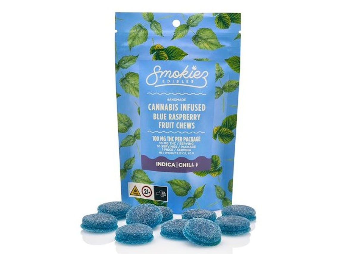 Blue Raspberry Indica 100mg THC Fruit Chews - ZenZest - Blue Raspberry ...