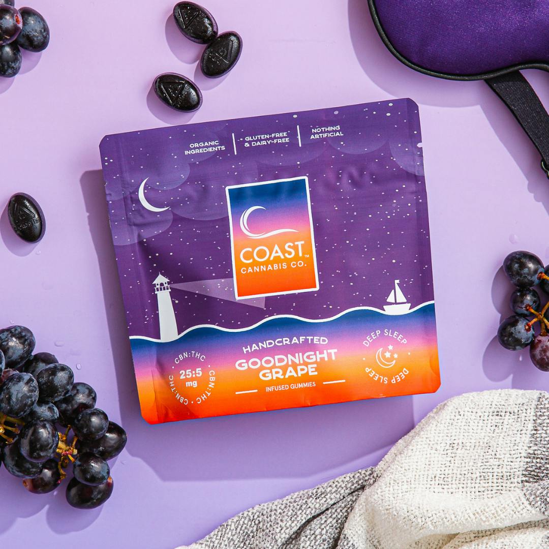 DEEP SLEEP | Goodnight Grape Gummies | 25mg CBN :5mg THC 100mg 1g ...