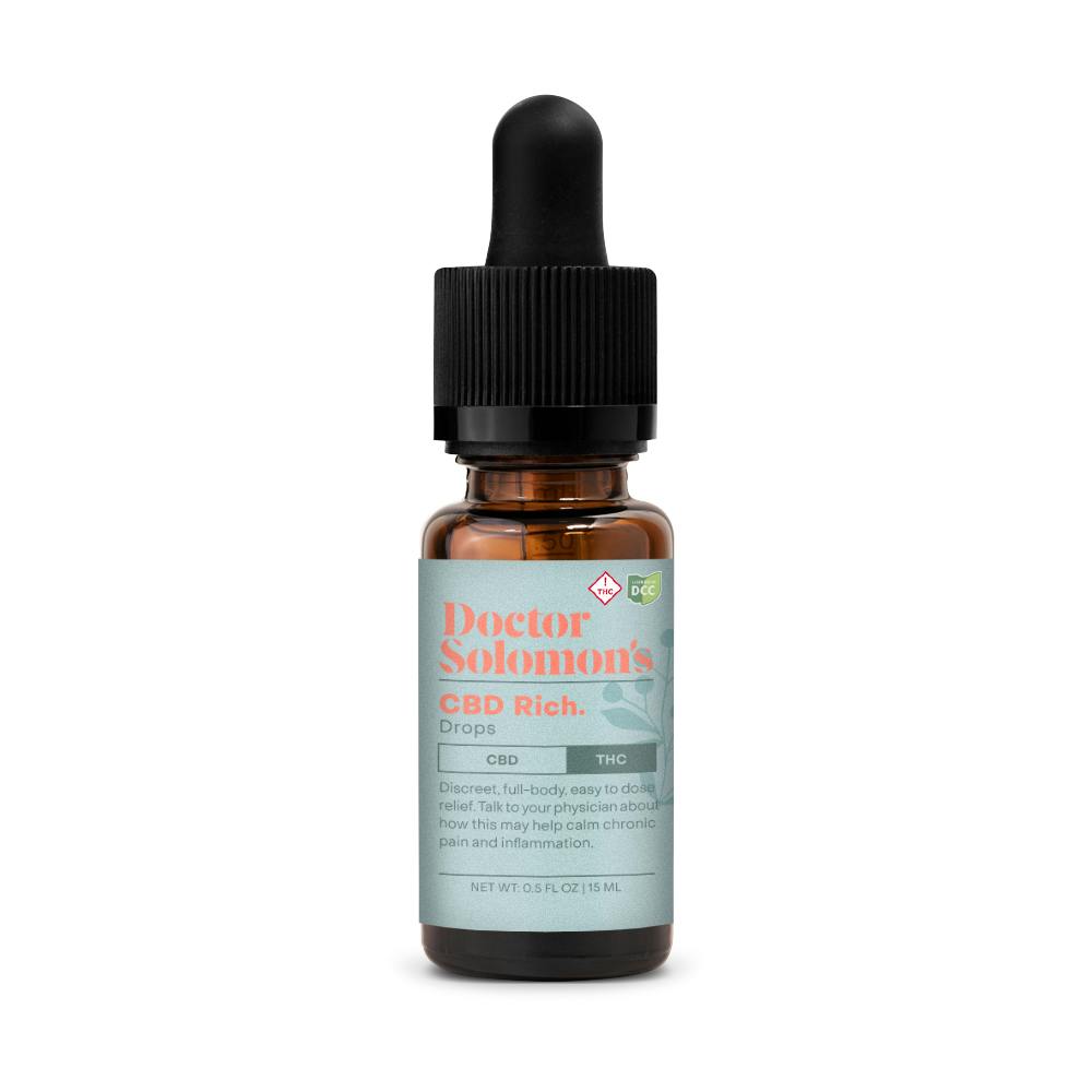 CBD Rich Drops ( 25mg THC | 475mg CBD) 15ml Tinctures | Doctor Solomon's